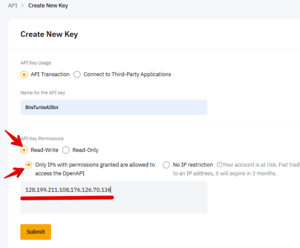 How to create API and Secret Key in ByBit Subaccount – BitsTurtle